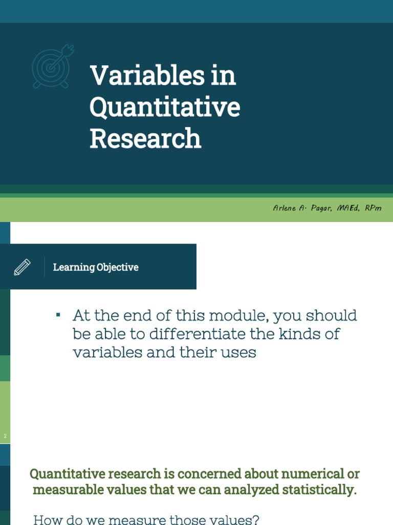 Lecture-3-Variables-in-Quantitative-Research | PDF
