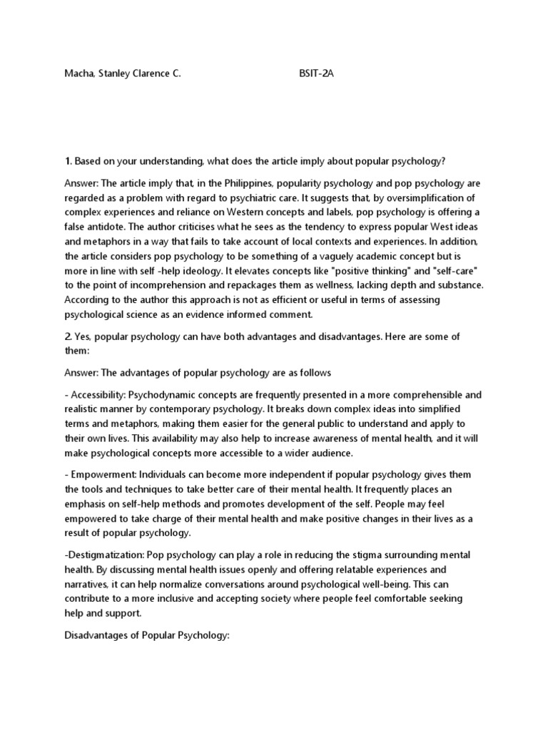 06 Worksheet 1 | PDF | Psychology | Popular Psychology