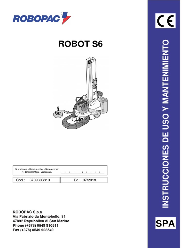 Manual Robopac S6 | PDF | Ingenieria Eléctrica | Contaminación