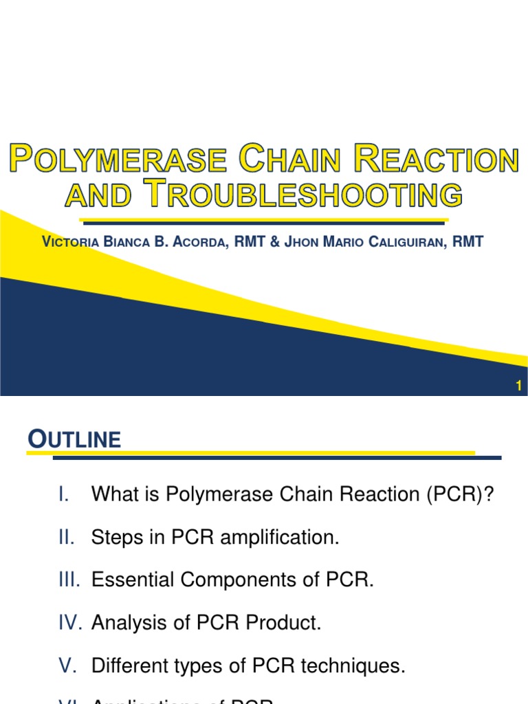 Polymerase Chain Reaction and Troubleshooting | PDF | Science & Mathematics