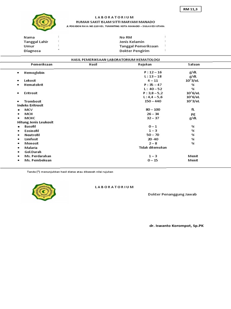 Hasil Lab Hema | PDF