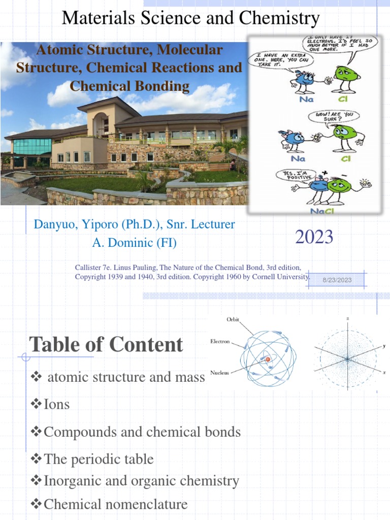 Lecture 2-3 - Atomic Structure | PDF | Teaching Methods & Materials | Technology & Engineering