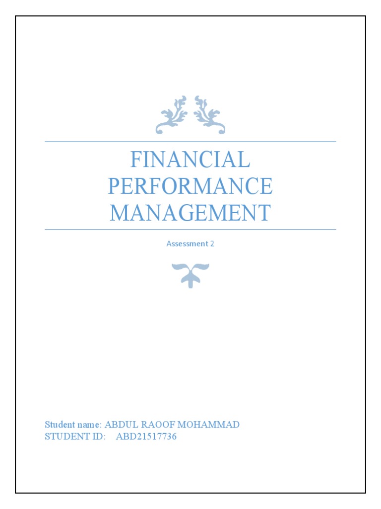 FPM Assignment | PDF