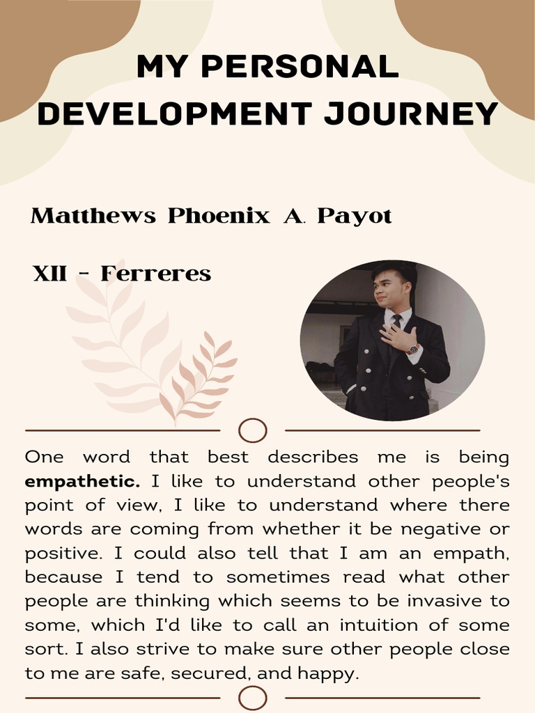 My Personal Development Journey | PDF