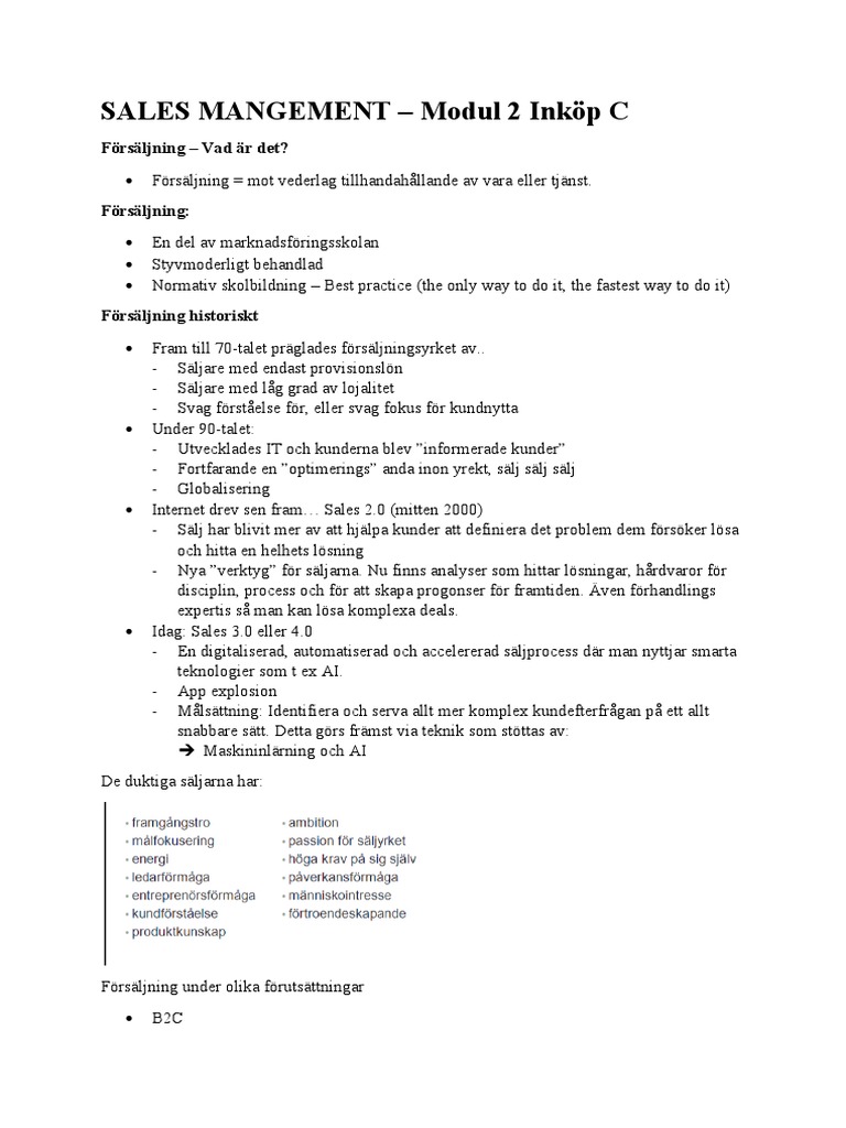 SALES MANGEMENT | PDF