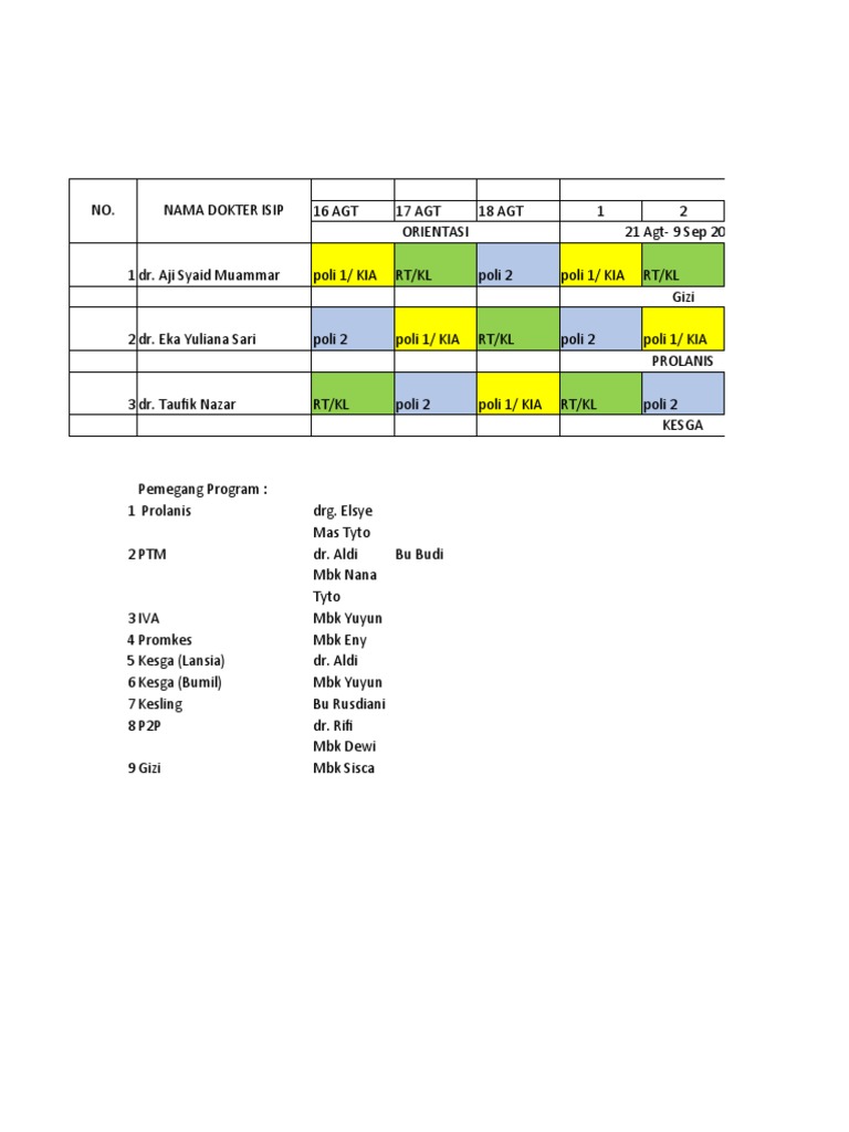 Jadwal Iship 16 Agt-15feb | PDF