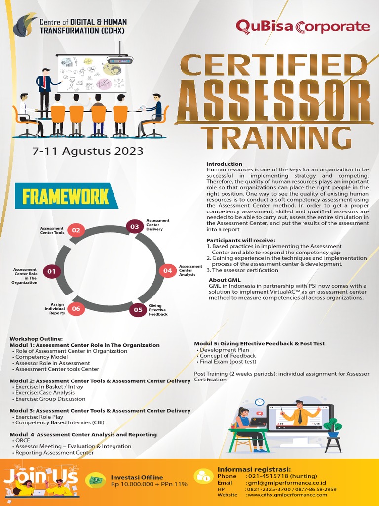Training Certified Assessor Training | PDF