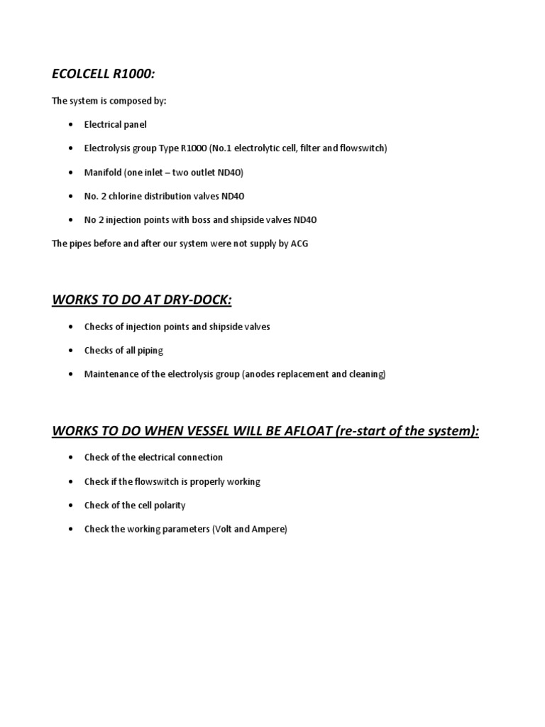 Ecolcell Manual | PDF | Anode | Switch