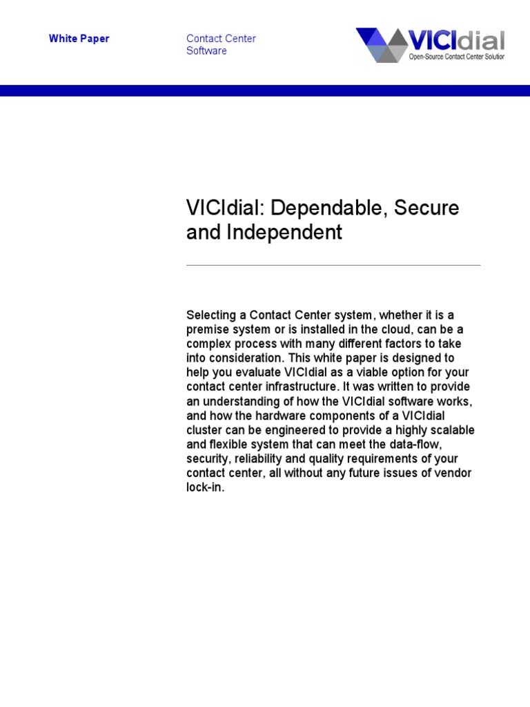 VICIdial White | PDF | Call Centre | Databases