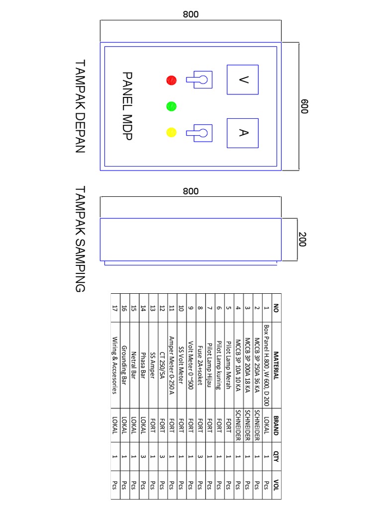 Spek Panel MDP Pump Room | PDF