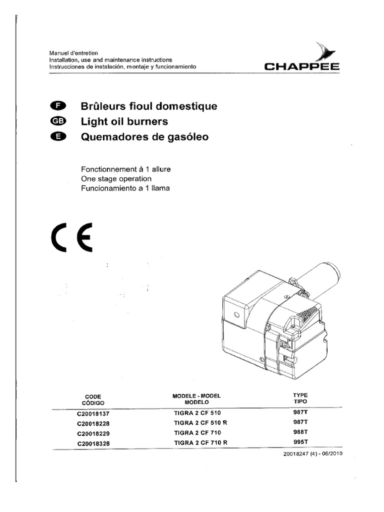 Notice Technique Tigra 2 CF 510 | PDF