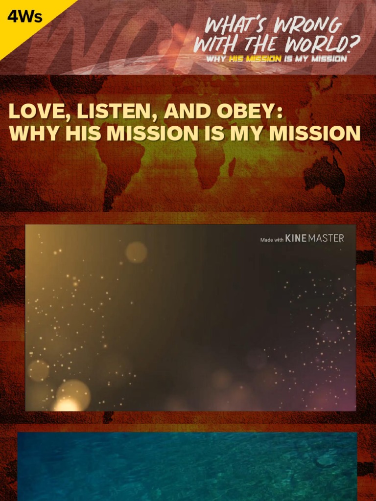 Why His Mission Is My Mission | PDF | Gospel Of Matthew | Jesus