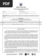 RPMS Teacher Reflection Form For T I III Objective 9 & 10 SSH | PDF ...