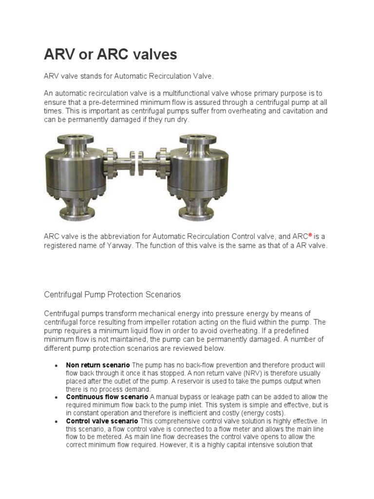 Automatic Return Valve | PDF | Pump | Valve