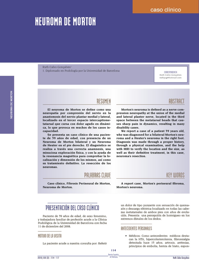 Neurona de morton | PDF | Medicina CLINICA | Causas de la muerte