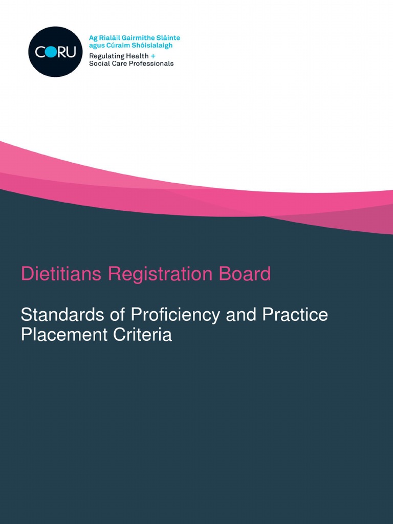 Standards of Proficiency For Dietitians | PDF | Dietitian | Informed ...