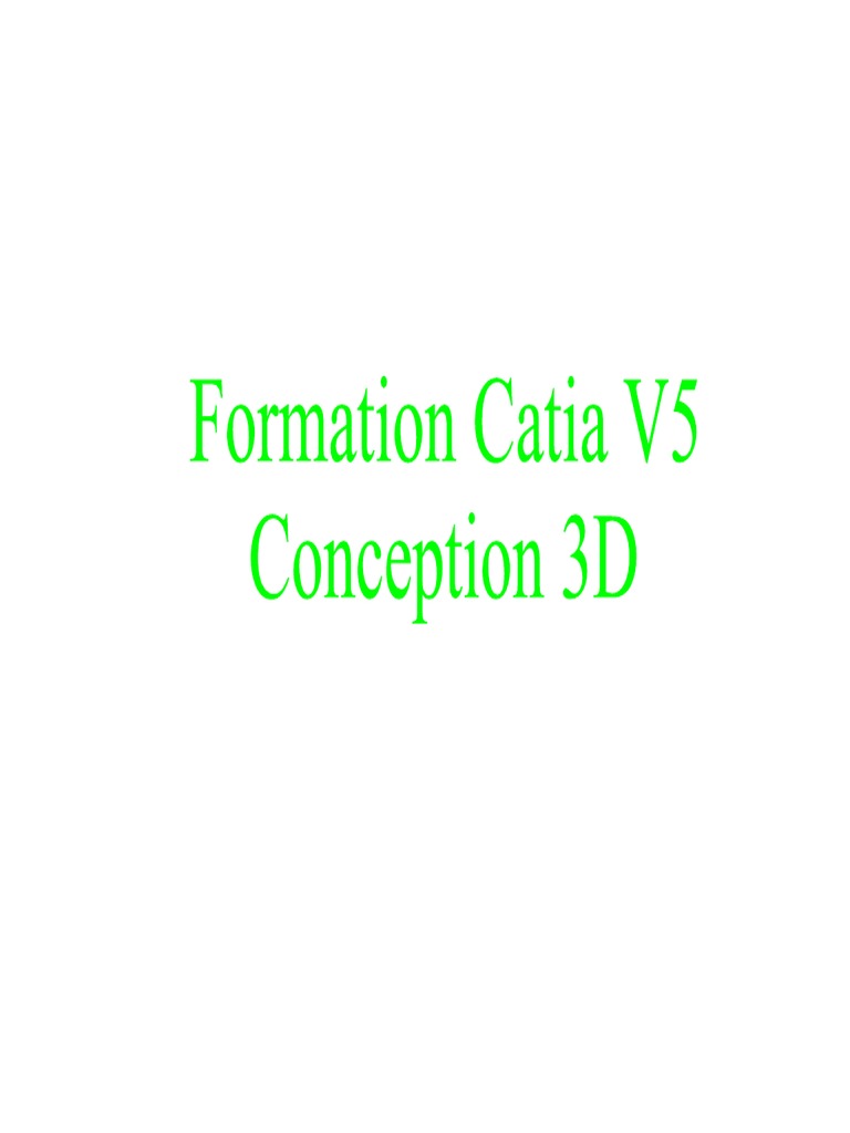 Catiav5 Conception3d | Download Free PDF | Logiciel