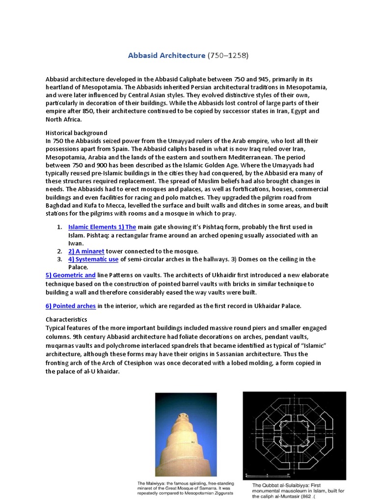 Abbasid Architecture | Download Free PDF | Architectural Design ...