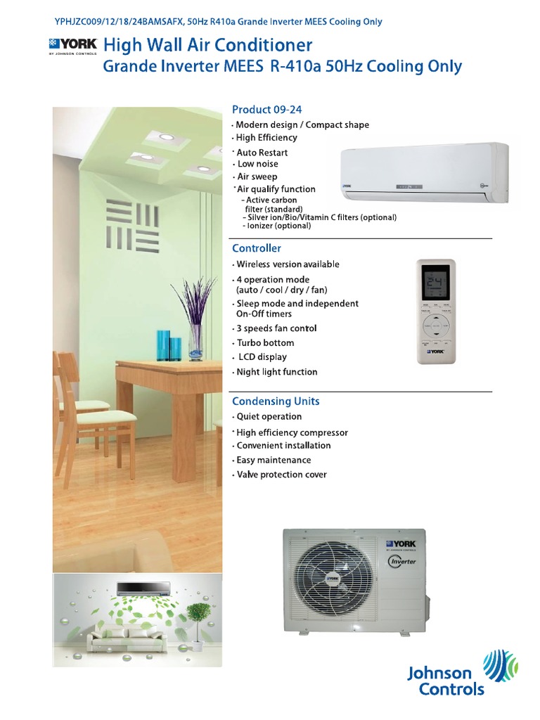 Split Hi Wall Inverter Specifications | PDF | Science & Mathematics