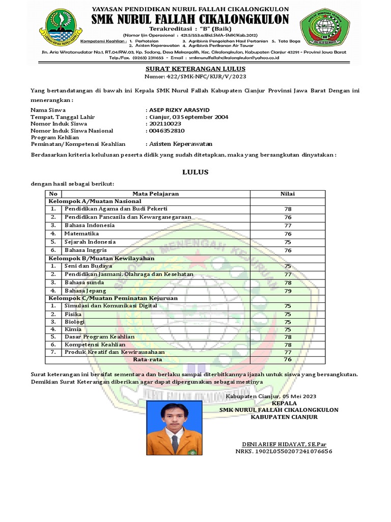 #422-SKL - Asep Rizky Maulana Arasyid | PDF