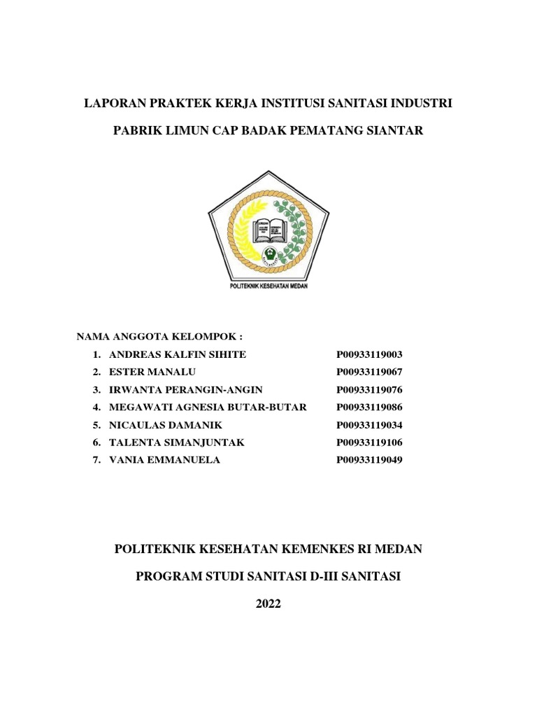 Sanitasi di Pabrik Limun Cap Badak | PDF | Bisnis