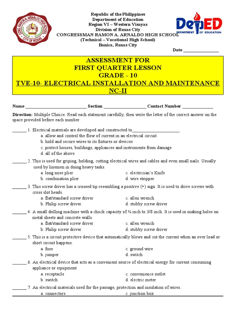 1ST Summative Eim 10 | PDF