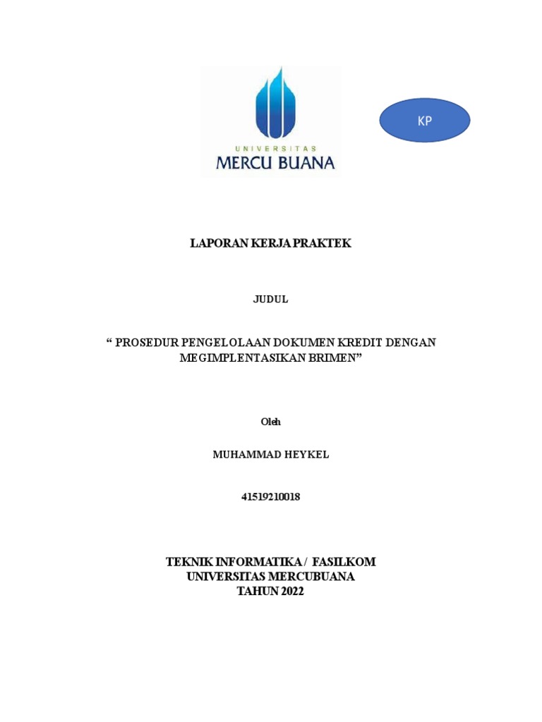 Prosedur Dokumen Kredit BRIMEN | PDF