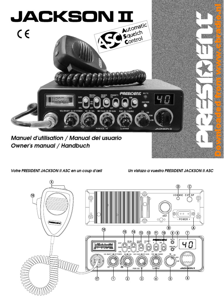 Manual President Jackson II FR EN ES PL | PDF | Frequency Modulation ...