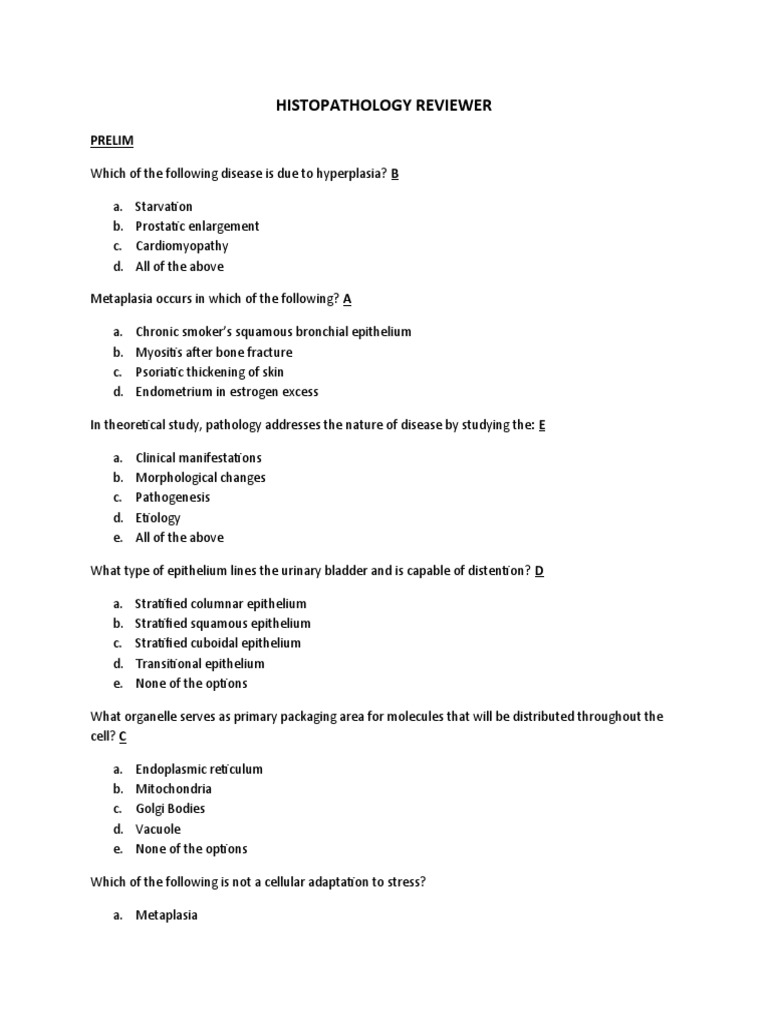 Histopathology Reviewer | PDF