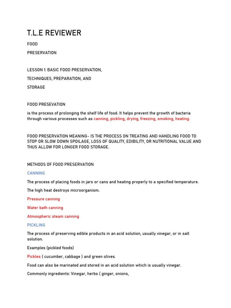 T.L.E Reviewer | PDF