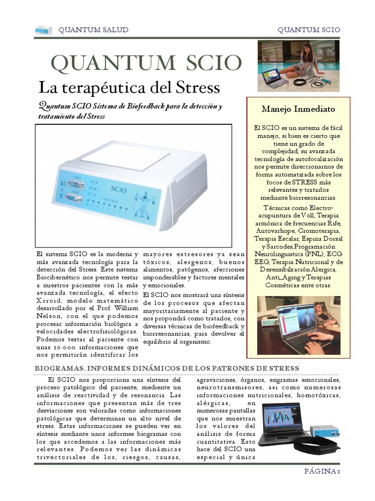 Quantum SCIO: Biofeedback para el Estrés | PDF | Relaciones personales ...