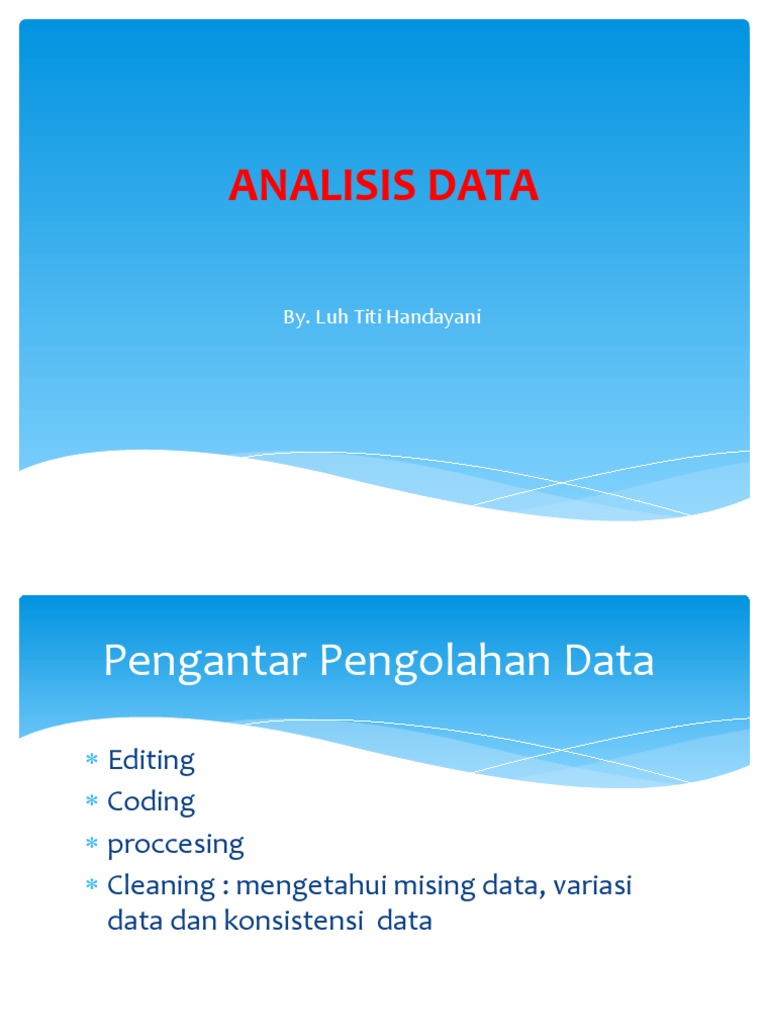 Analisis Data | PDF Analisis Data | PDF