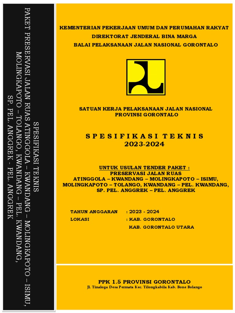 Kak - Spesifikasi Teknis Long Segment PPK 1.5 2 Terkini | PDF