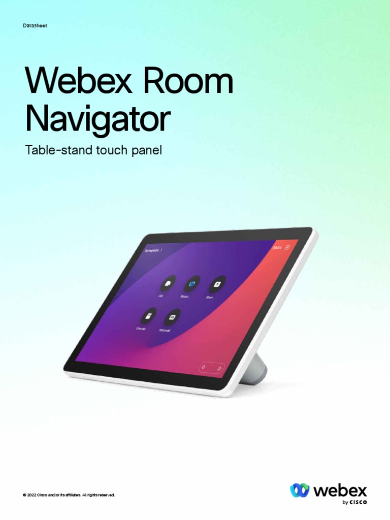 Datasheet - Cisco Room-Navigator Touch Panal | PDF