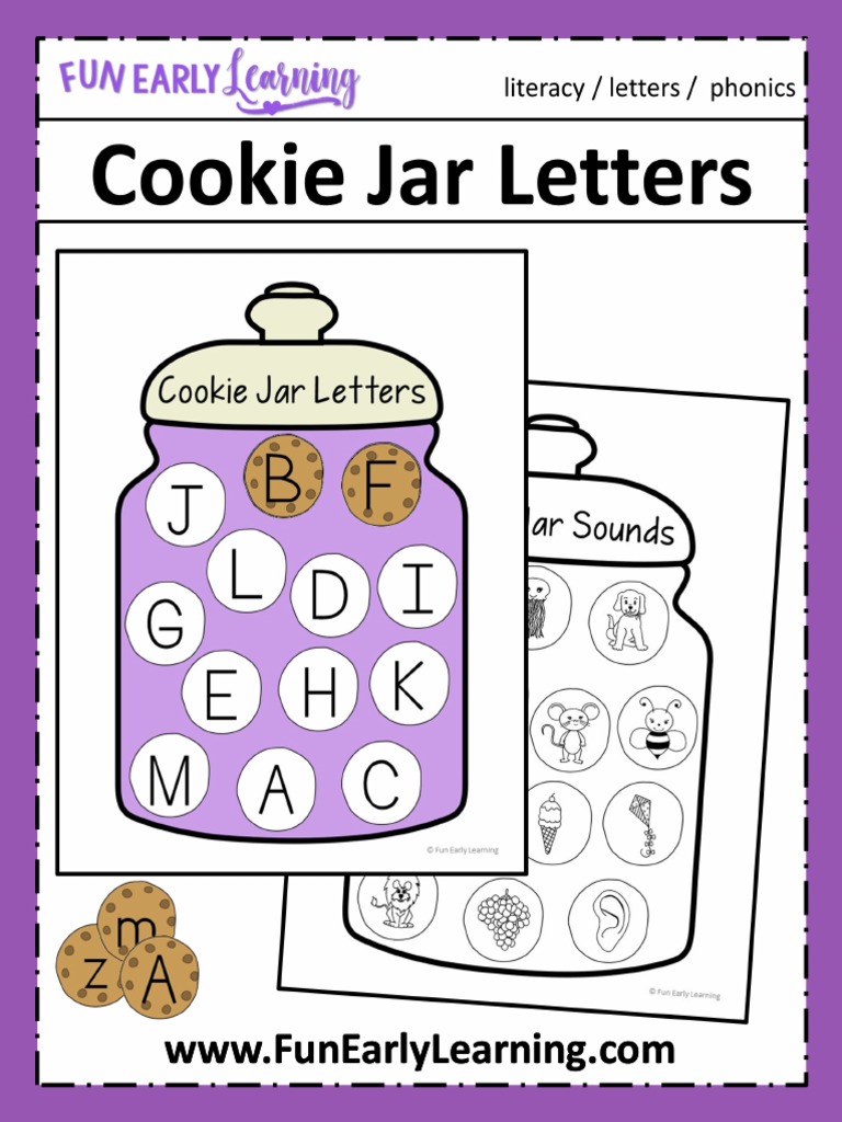 Cookie Jar Letters and Sounds Alphabet Activity | PDF