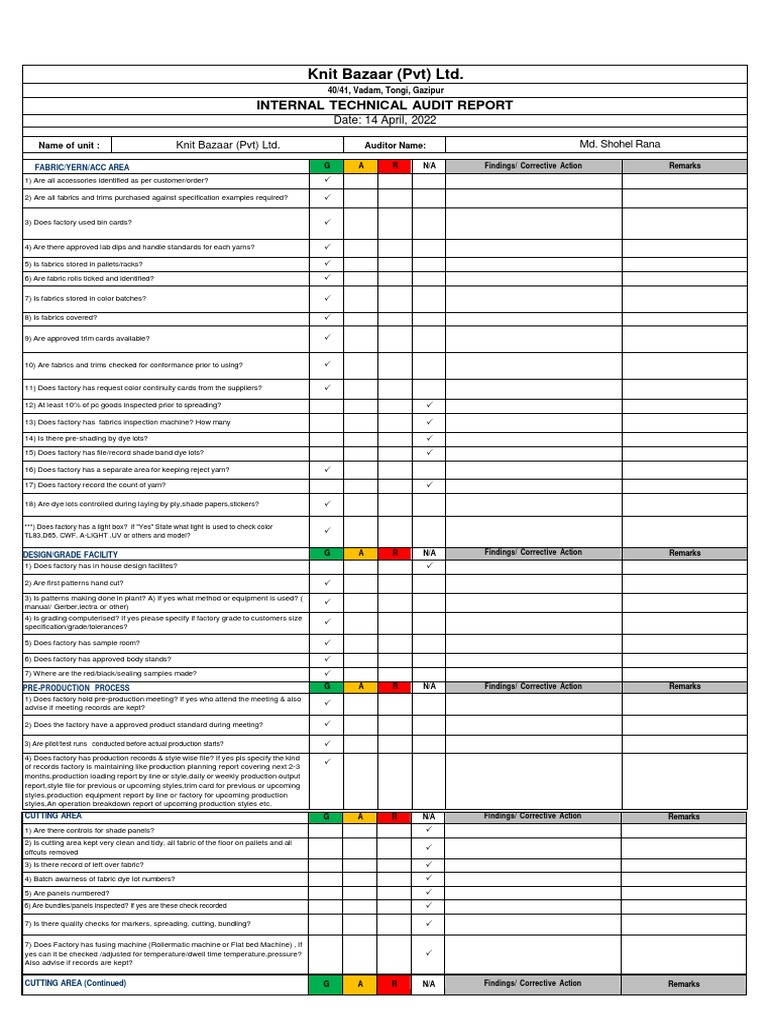 118-Internal Technical Audit Report | PDF