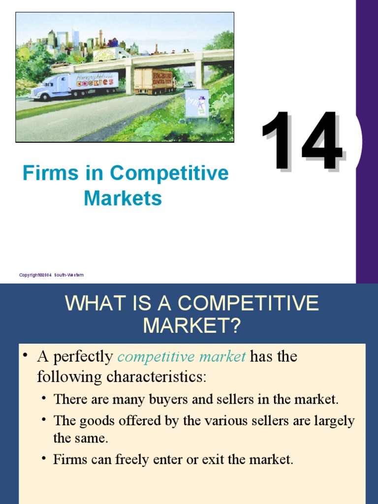 Firms in Competitive Markets | PDF