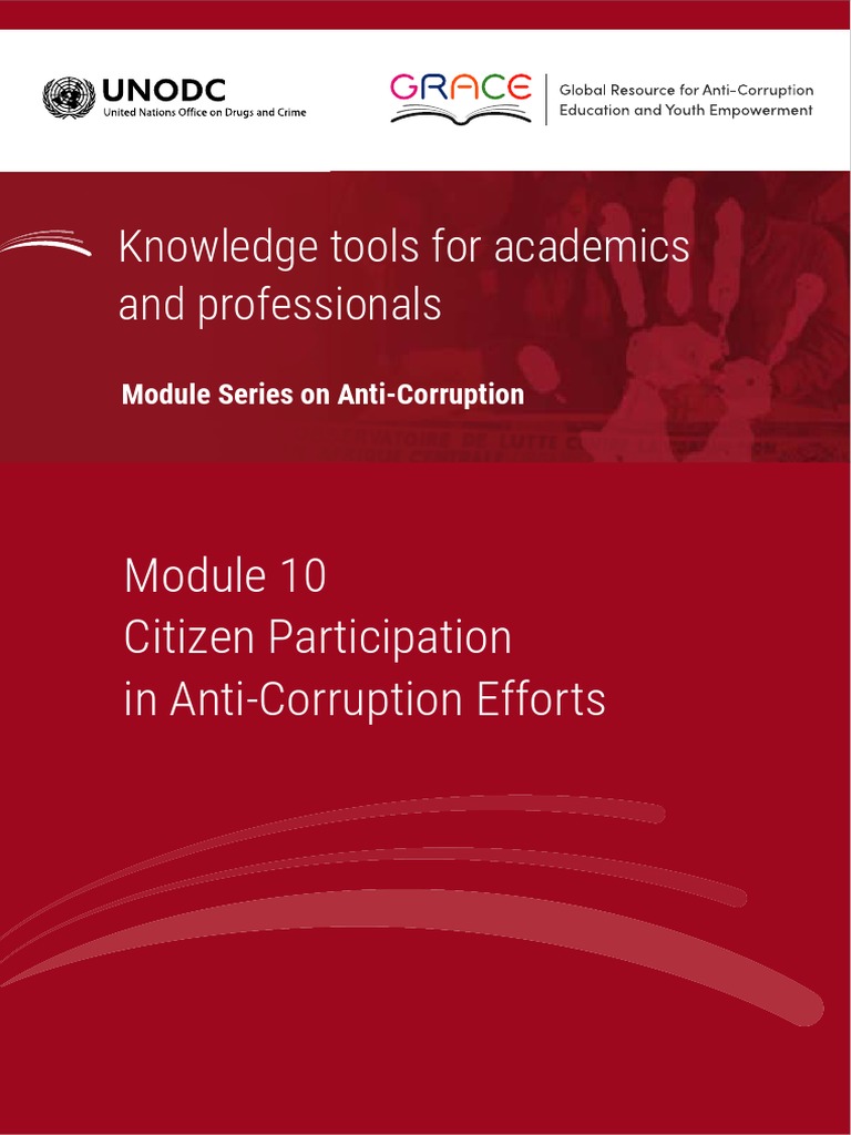 Anti-Corruption Module 10 Citizen Participation in Anti-Corruption | PDF | Political Corruption ...