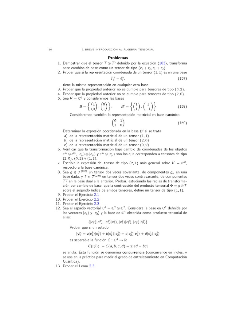 Introducción al Álgebra Tensorial | PDF | Tensor | Matemáticas Aplicadas