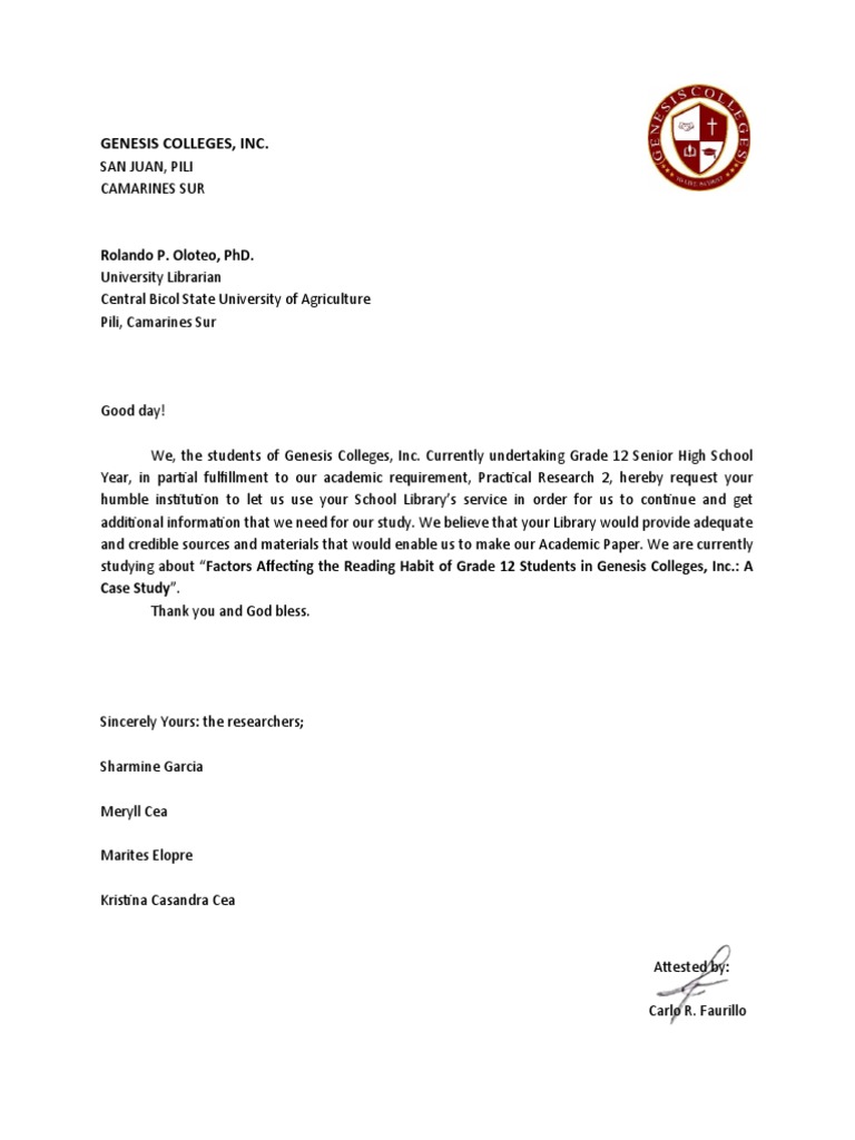 Entrance Letter | PDF