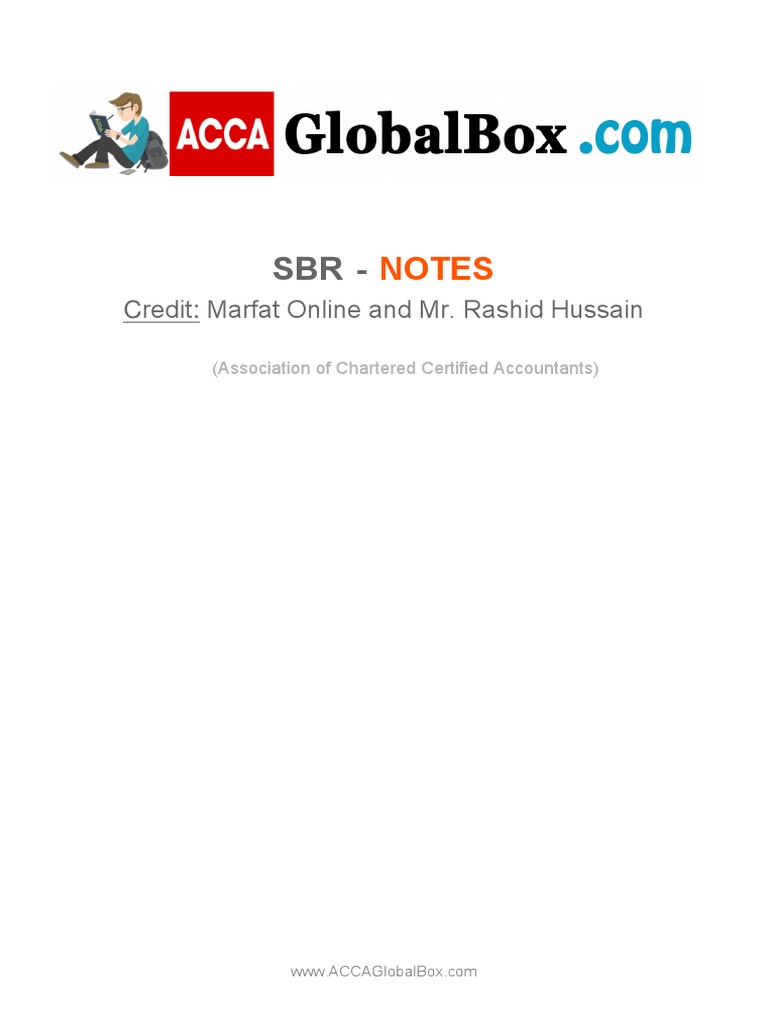 SBR Notes by MR Rashid Hussain Marfat Online | PDF | Deferred Tax ...