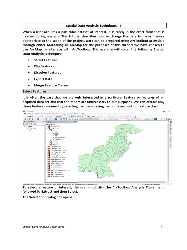 Lab Vector Spatial Data Analysis | PDF