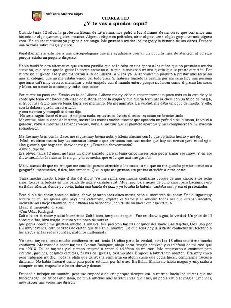 06 Aplicación Recursos Charla TED | PDF