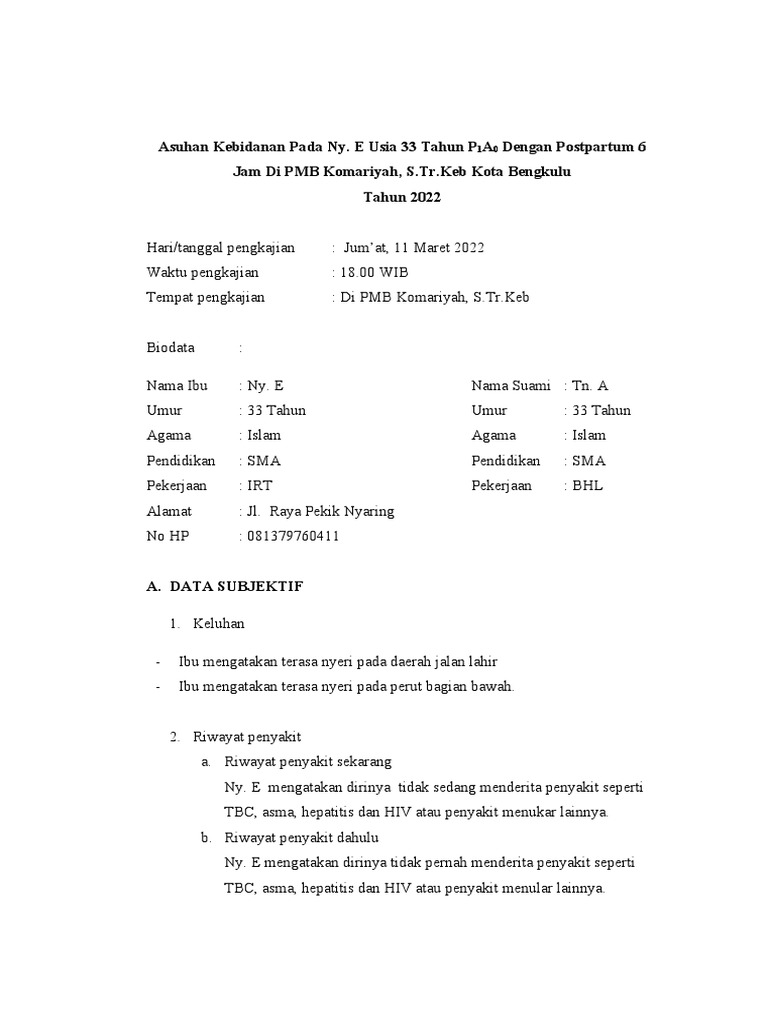 Askeb Nifas Coc | PDF