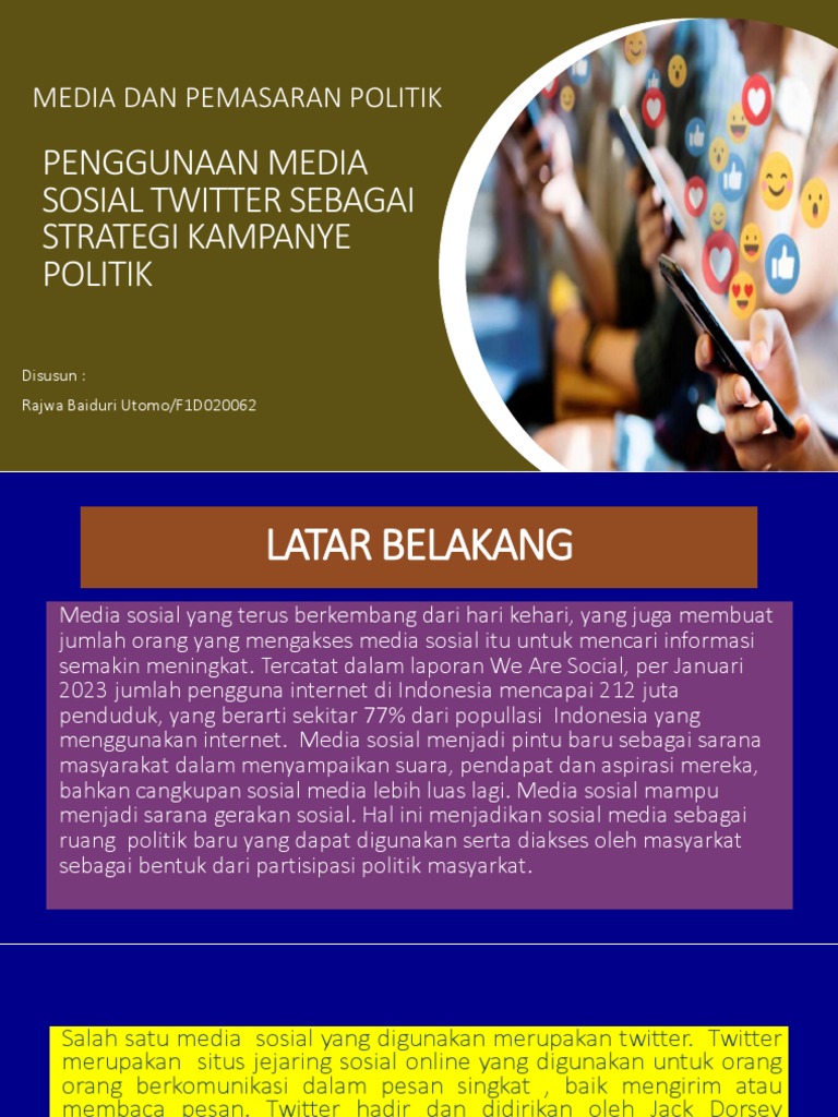 Penggunaan Media Sosial Twitter Sebagai Kampanye | PDF