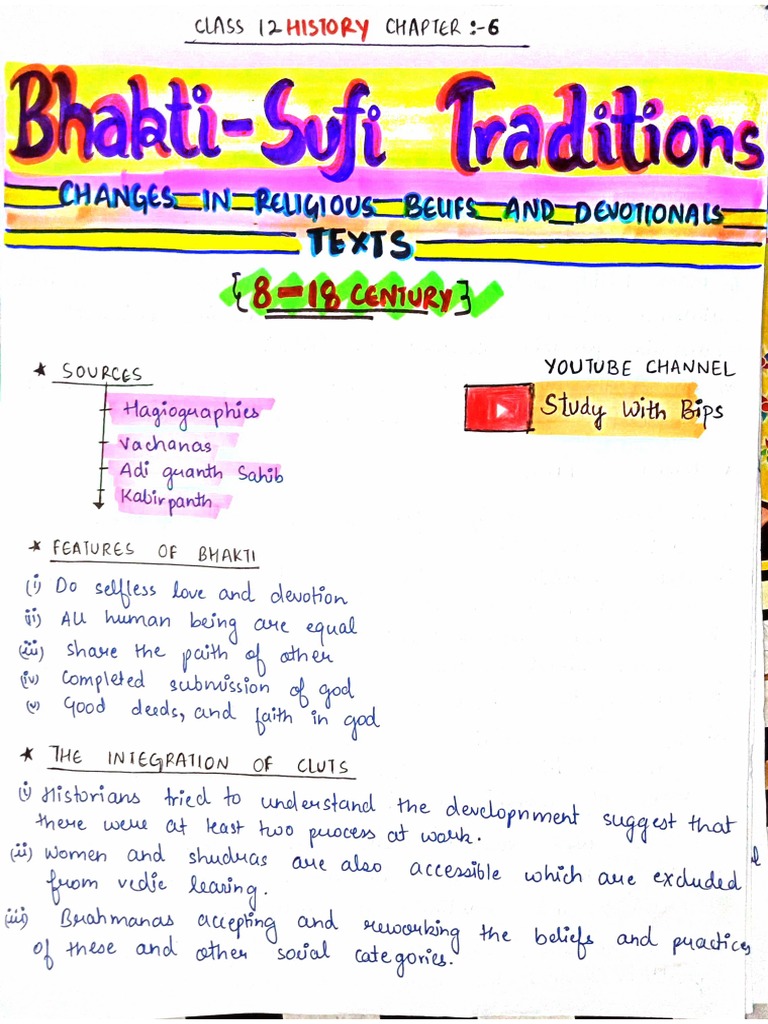 Bhakti Sufi Tradition (Class 12) | PDF