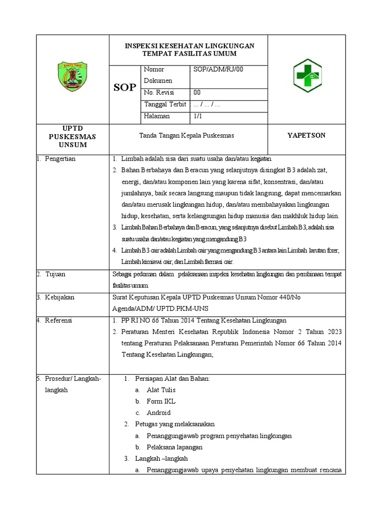 Sop Ikl Sekolah | PDF