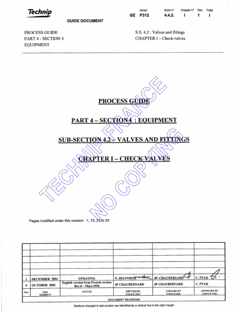 GE442 ChapI Rev 1 - Check Valves | PDF