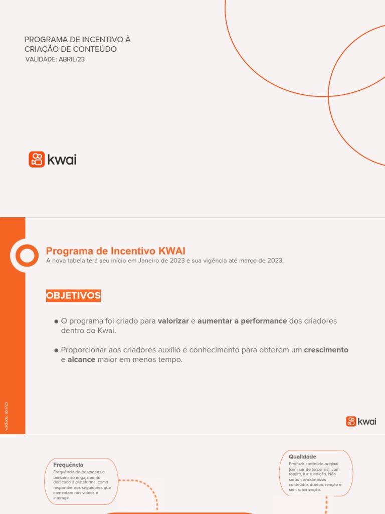 Programa de Incentivo - Abril23 | PDF | Aplicativo para celular | Tempo