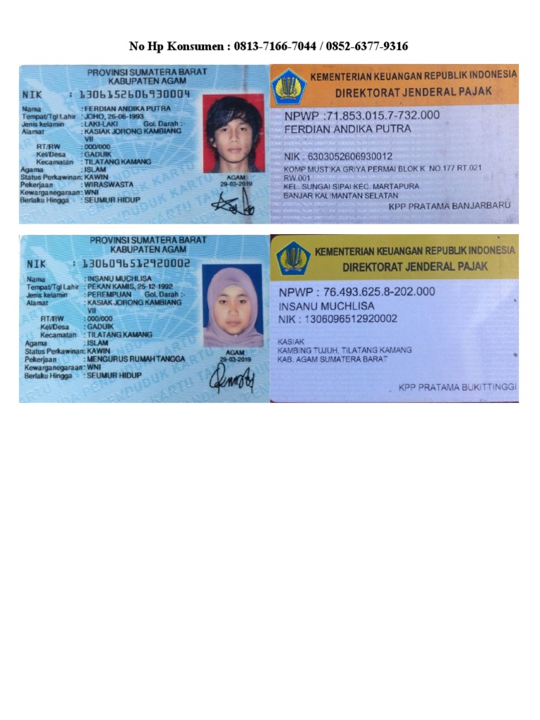 No HP Konsumen F9 | PDF